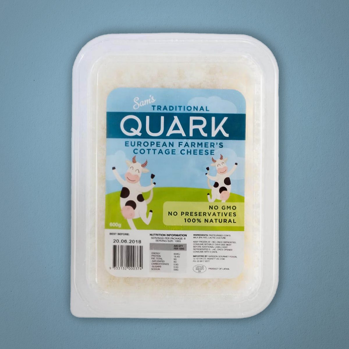 Sam's Quark Packaging | Malvolio